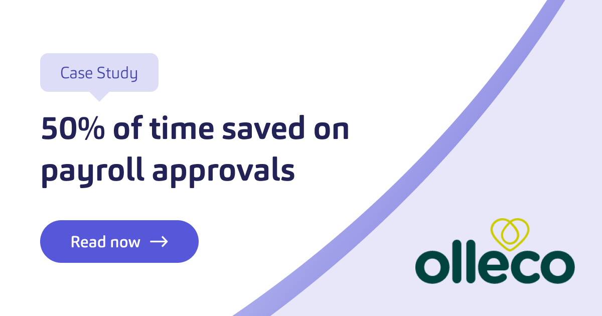50% of Time Saved on Payroll Approvals for Olleco - Cintra